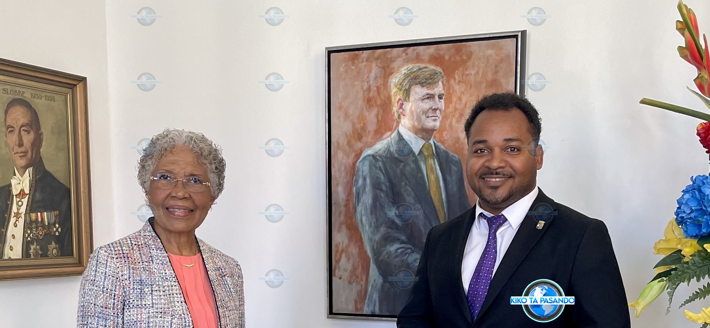 GEVOLMACHTIGDE MINISTER VAN CURAÇAO BEZOEKT GOUVERNEUR – KIKO TA PASANDO
