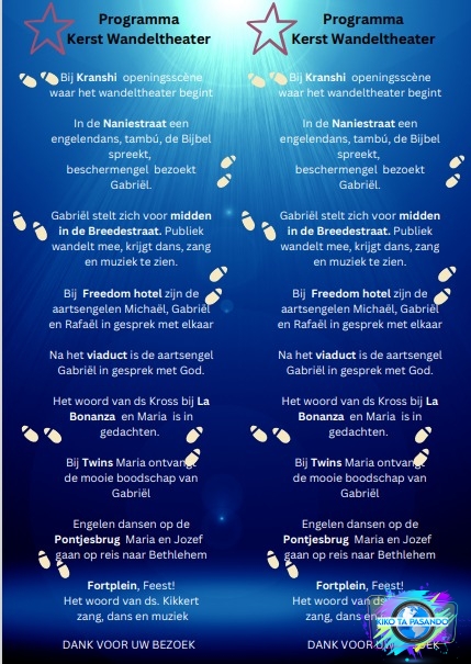 PROGRAMMA KERST WANDELTHEATER 2023 – KIKO TA PASANDO