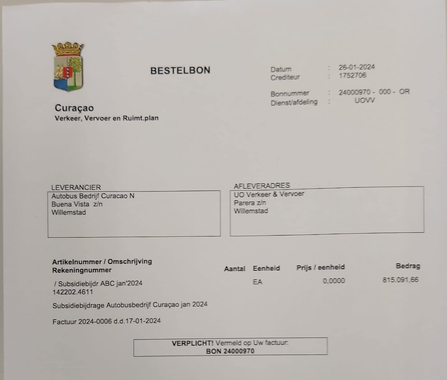 MINISTER CHARLES COOPER A MOVE “SHELU I TERA” PA E SÈN PAGA TRAHADORNAN ...