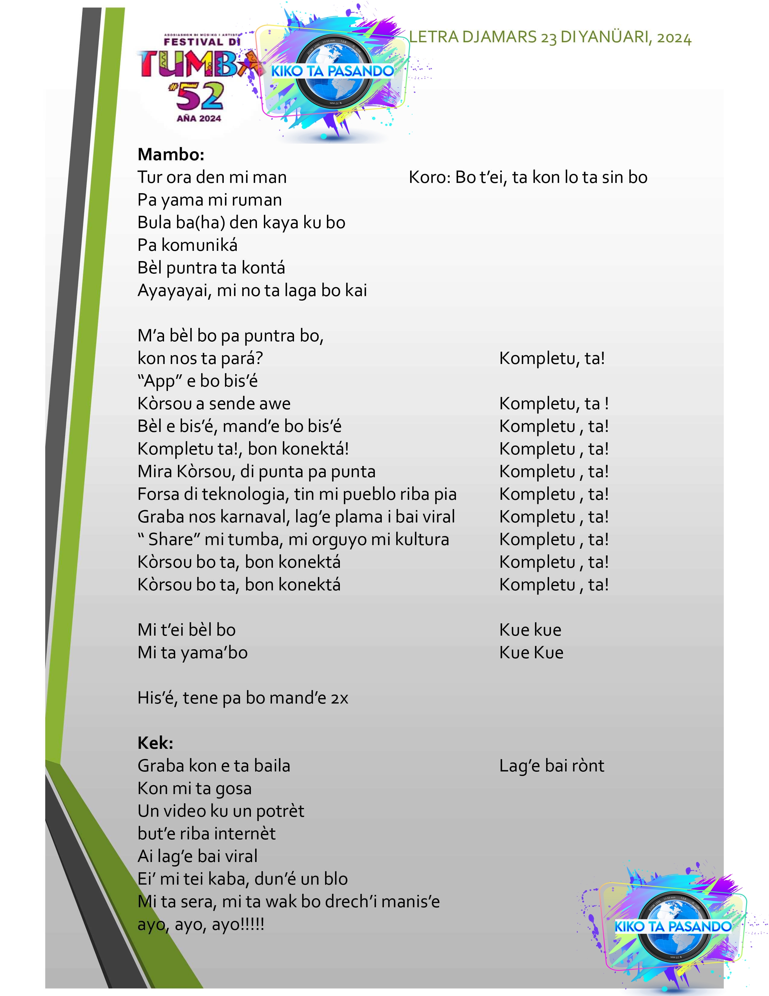 Letranan DJAMARS 23-01 – TUMBA KIKO TA PASANDO2024 (43) – KIKO TA PASANDO