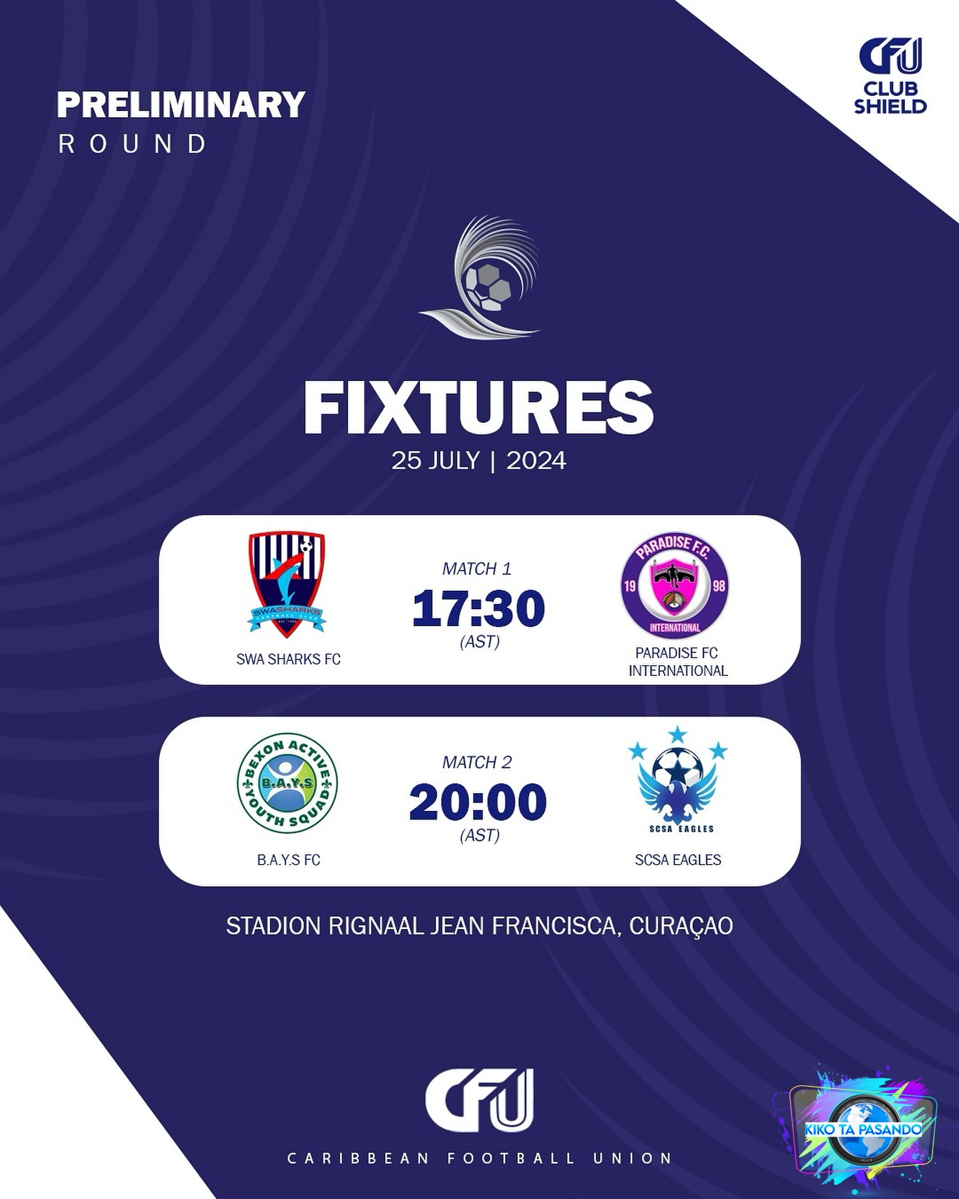 TUR KOS TA KLA PA CFU CLUB SHIELD 2024 KU LO TUMA LUGÁ DI 25 DI YÜLI PA ...