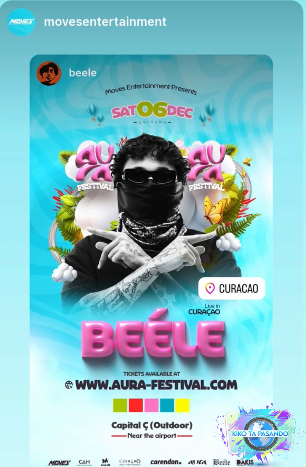 BEELE CONCERT POSTER – KIKO TA PASANDO